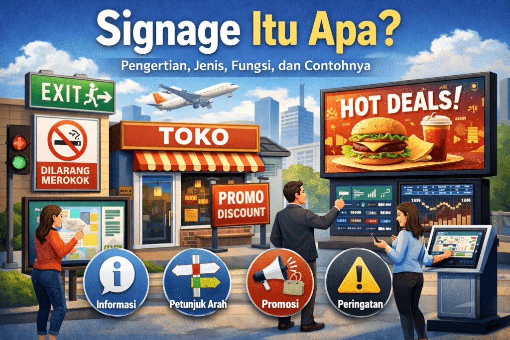 Signage Itu Apa? Pengertian, Jenis, Fungsi, dan Contohnya dalam Bisnis ...